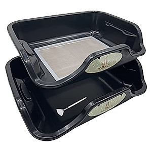 ABLAZE Trim Tray Bin Bud Trimming Pollen Sieve Sifter Trimmer Trays with 150 Micron Screen 1 Pack
