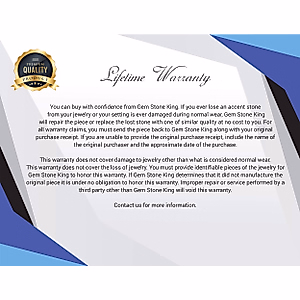 Gem Stone King White Moissanite Engagement Anniversary Promise Ring For Women (0.80 Cttw, Gemstone, Round 6MM, Size 9)