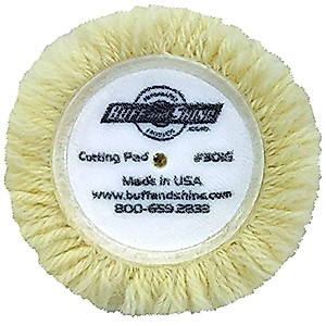 Buff and Shine A 3” Heavy compounding pad/Velcro Back. 2 Pads/Package (BFS-301G)