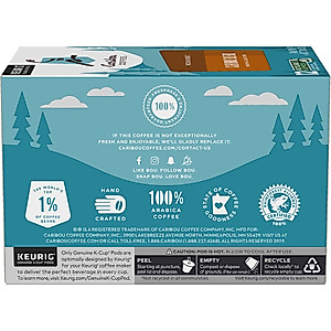 Caribou Coffee Caribou Blend, Single-Serve Keurig K-Cup Pods, Medium Roast Coffee, 12 Count (Pack of 6)