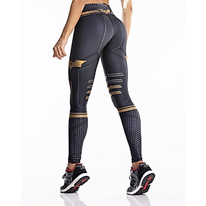 Active4U Drakon Wear Compression Leggings Pants for Women Drakon (Bat)