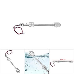 MUNEFE Water s Sensor, Vertical Float Switch, s Float Sensor Switchs for Appliance Water s Control(Float 200mm)