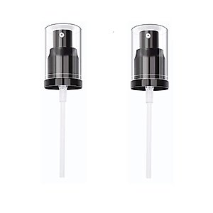MORICHS 2PCS Replacement Press Cover Air Pump For Maybelline Fit Me Matte + Poreless Liquid Foundation Makeup Base (Black)
