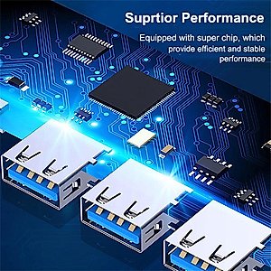 USB C Hub, VR robot 6 in 1 USB C to HDMI Adapter Splitter with Type-C PD Charging Port, 2 USB Ports, SD/TF Card Reader, 4K HDMI Video,USB Dongle Docking Station, Compatible with PC Laptop, Mac Pro