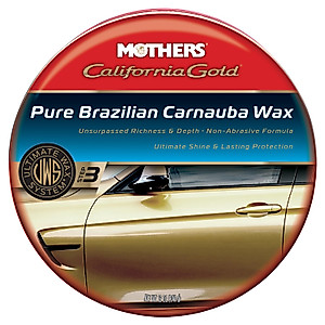 Mothers 05550 California Gold Pure Brazilian Carnauba Wax Paste (Ultimate Wax System, Step 3) - 12 oz.