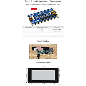 Coolwell 2.9inch Touch E-Paper E-Ink Display HAT for Raspberry Pi Series Board, 5-Points Capacitive Touch, 5-Points Touch,296×128 Pixels, SPI Interface