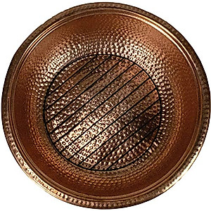 Global Outdoors 26" Genuine Copper Fire Pit with Screen, Cover and Safety Poker