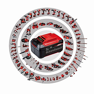 Einhell TE-CD Power X-Change 18-Volt Cordless 2-Speed 1250 RPM MAX, 20+1 Torque Setting Workshop Drill/Driver, w/Case, Belt Clip, Keyless Chuck, Built-in LED, Kit (w/ 2x1.5-Ah Battery + Fast Charger)