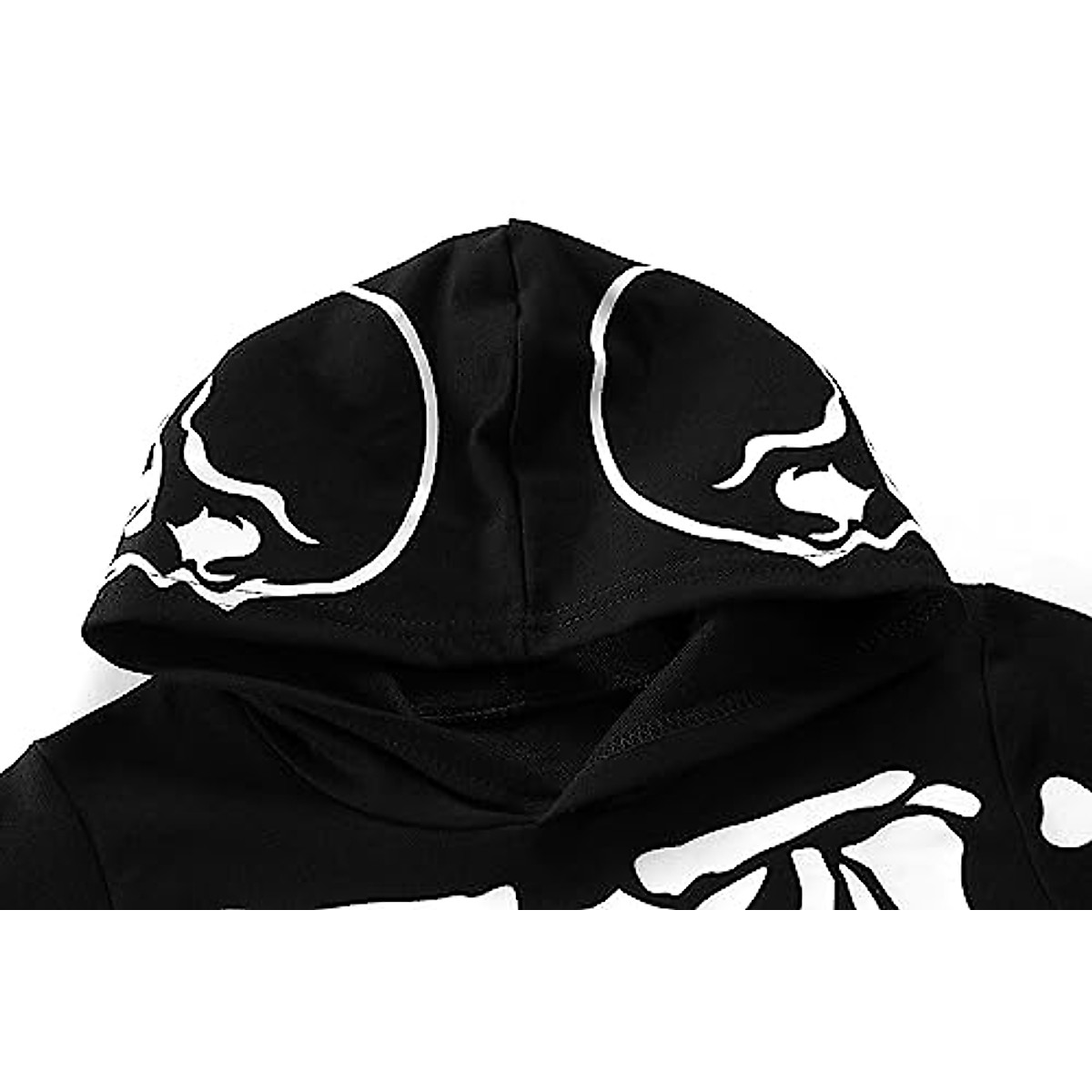 Little Hand Kids Skeleton Hoodie Glow in Dark Halloween Sweatshirt for Boy Pull Over 10-11 Years