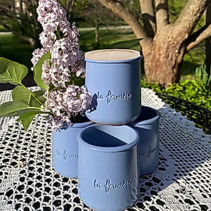 La Fermiere Yogurt Jar lids- 6PC Bamboo Jar Lids for La Fermiere Yogurt Jars,Compatible La Fermiere yogurt, Jar Lids with Silicone Sealing Rings for Mouth Jars Glass Storage Lids,100% Fit & Airtight. (Model-1)