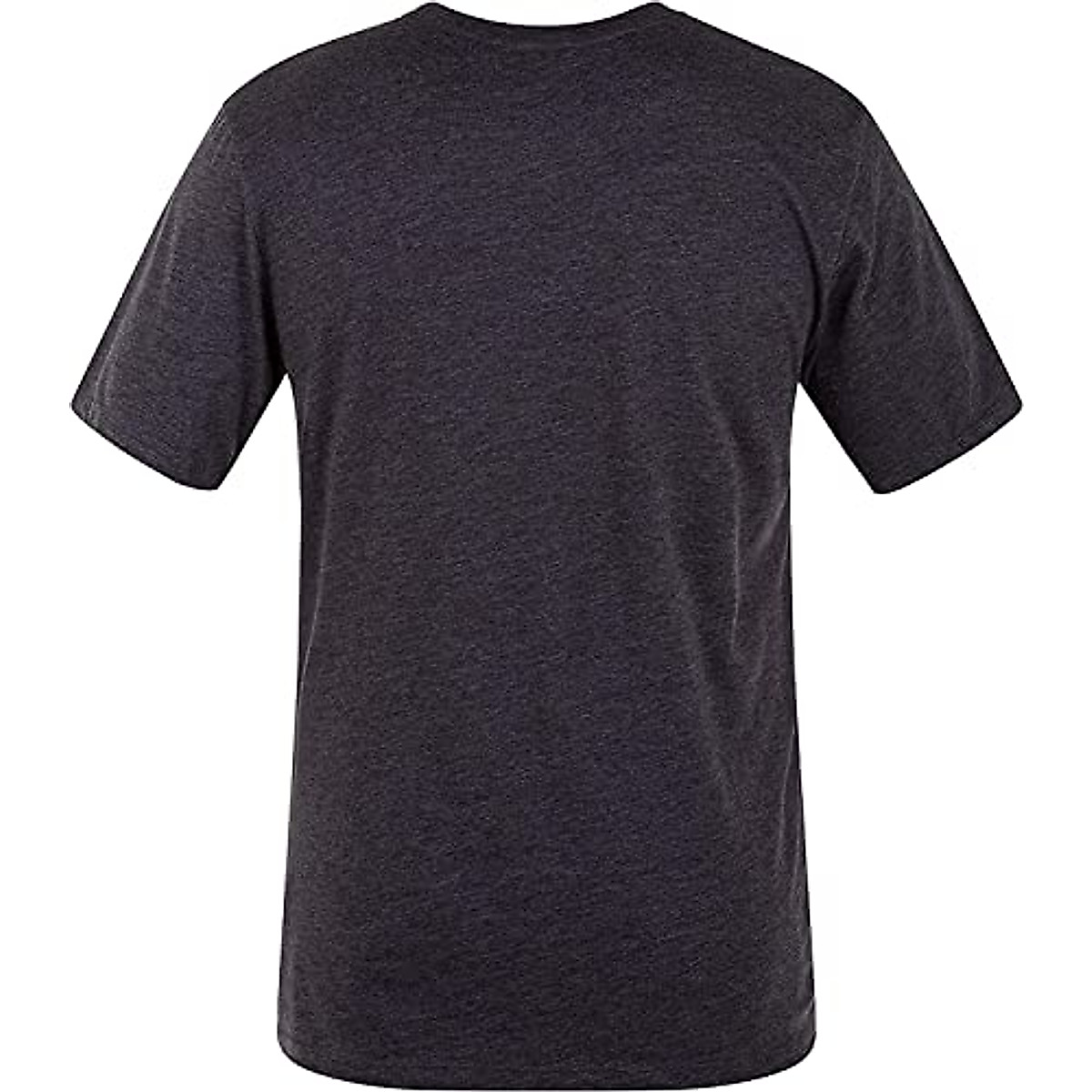 Hurley mens Icon Slash Gradient T-shirt T Shirt, Black Heather/Pollen, Medium US