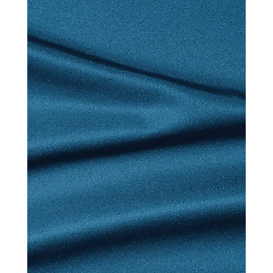 Alimens & Gentle Mens Short Sleeve Dress Shirts Casual Button Down Shirt Short Sleeve Button Up Shirt Azure Blue Large