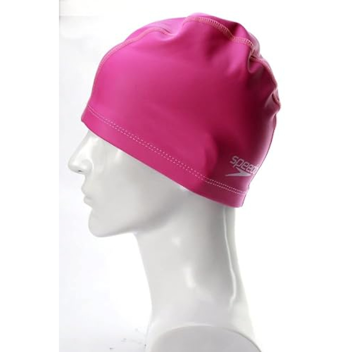 Speedo Unisex Pace Swimming Cap | Comfort Fit, Pink, One Size