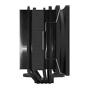 Zalman CNPS 10X Performa Black, Extreme Performance CPU Cooler, LGA1700 Compatible, Powerful 135mm Annular Fan 1500RPM, 75 CFM, 180W TDP, 4 Copper Heat Pipes, STC 8 Thermal Paste Included - Black