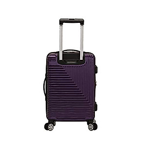 Rockland Star Trail Hardside Spinner Wheel Luggage, Purple, 2-Piece Set (20/28)