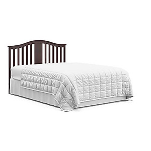 Graco Solano 5-in-1 Convertible Crib with Drawer (Espresso) – GREENGUARD Gold Certified, Crib with Drawer Combo, Includes Full-Size Nursery Storage Drawer, Converts to Toddler Bed and Full-Size Bed