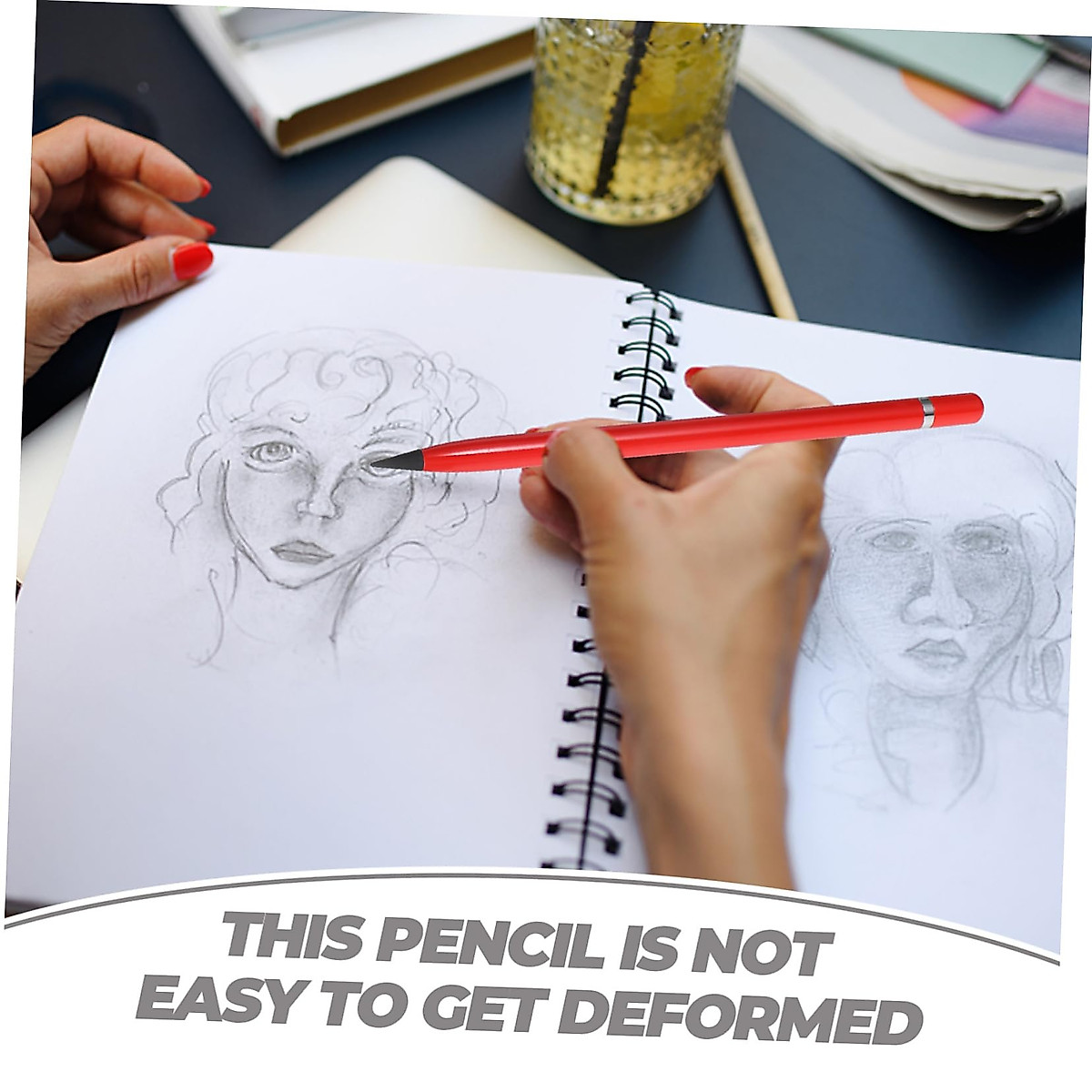 Ciieeo 4 Pcs Pencil Forever Pen Erasable Signing Pen Paint Black Ink Stylus Funny Pens Black Office Supplies Inkless Pen Drafting Supplies With Eraser Drawing Pen Metal Child