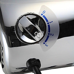 Comfort Zone CZHVP18EX 18” 3-Speed High-Velocity Oscillating Industrial Pedestal Fan, All-Metal Construction, Adjustable Tilt, Adjustable Height, and Stable Base, Black