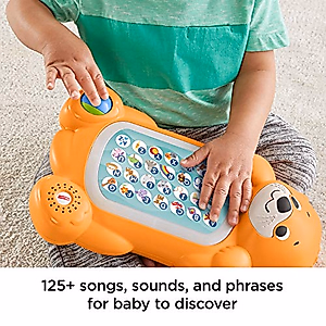 Fisher-Price Linkimals Baby Learning Toy A To Z Otter Keyboard With Interactive Music And Lights For Infants And Toddlers