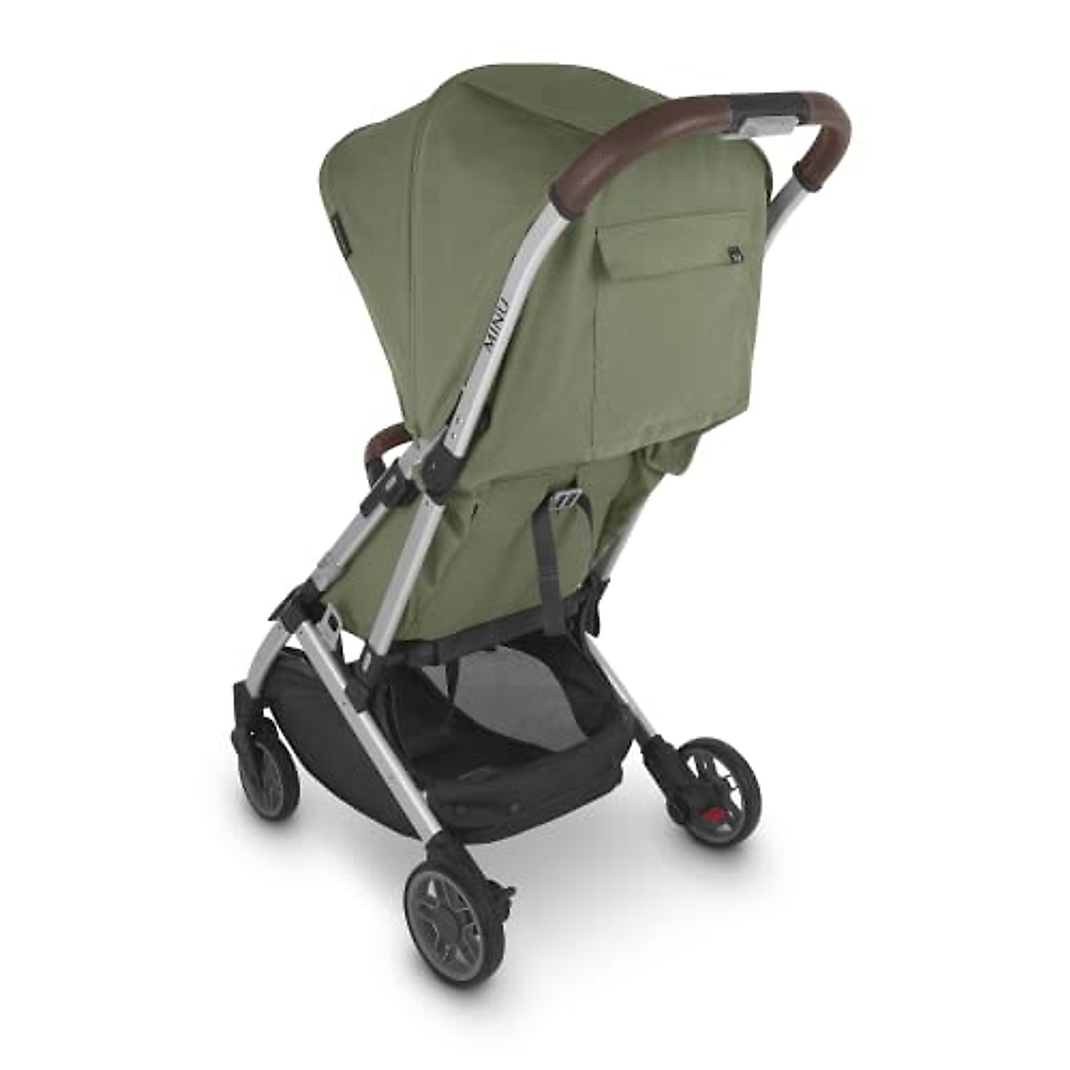 MINU V2 Stroller-Emelia (sage Green/Silver/Chestnut Leather)