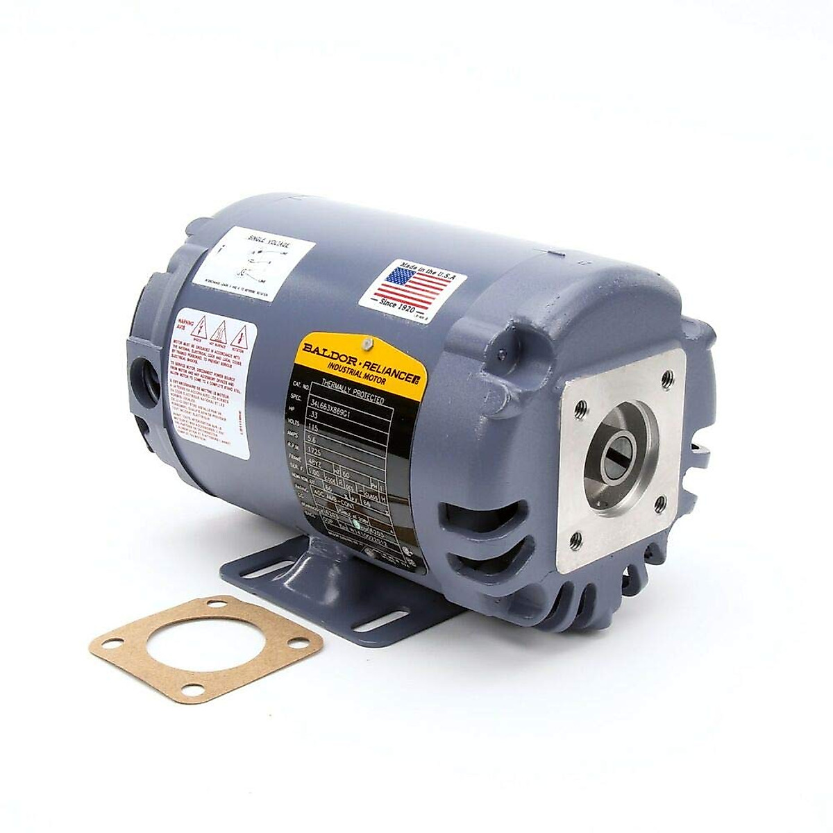 FRYMASTER - 8261712 FILTER PUMP MOTOR;115V, 1/3HP, 1P 1725