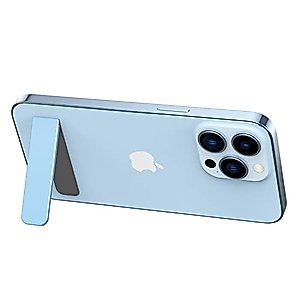 MOMOSI Ultra-Thin Phone Kickstand Attachment Multi-Angle Aluminum Kickstand (Adjustable Angle) Compatible with iPhone 14/14 Plus/14 Pro/14 Pro Max iPhone 13/12 Samsung Galaxy S22/S21 iPad Blue