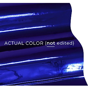 VViViD Chrome Gloss DECO65 Craft Vinyl Bundle (Blue & Silver) 2 Rolls of 7ft x 11.8" - M0