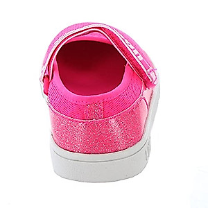 UGG Unisex-Child Rennon Skimmer Glitter Sneaker, Taffy Pink, 11 Little Kid