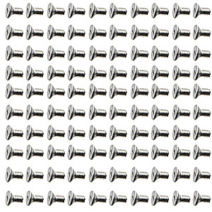 YXQ M3 x 4mm Flat Head Socket Cap Screws 304 Stainless Steel Socket Drive Full Thread Machine Thread 100PCS