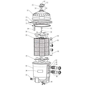 Tiki Island Pool Express Replacement for DEX2420Z8A Hayward DE and Cartridge Filters Manual Air Relief Valve Oring Kit