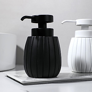 GalDal Foaming Hand Soap Dispenser for Bathroom,Black Foam Soap Dispenser 11oz.