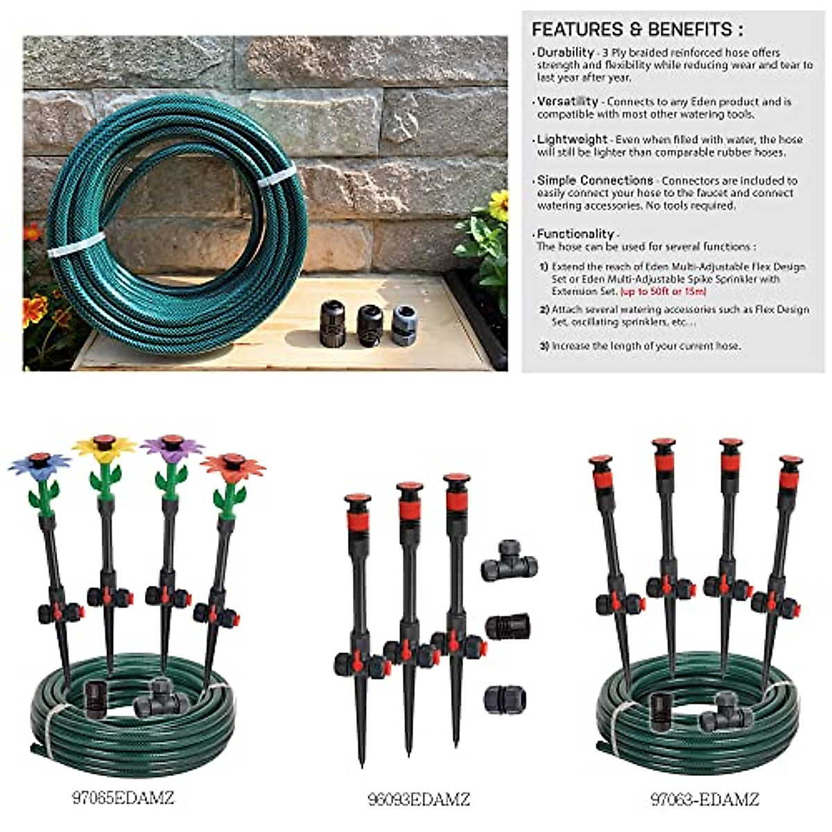 Eden 94051 Garden Hose 1/2 in. x 50 ft
