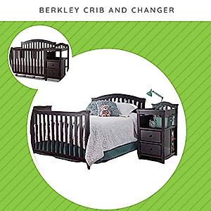 Full Size Conversion Kit Bed Rails for Select Sorelle Crib & Changer Combos (Espresso, Berkley Crib & Changer)