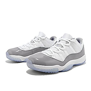 Jordan Mens Air 11 Low AV2187 140 Cement Grey - Size 10.5, White/University Blue/Cement Grey