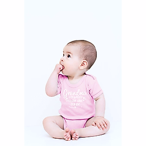 CBTwear Grandma Has Waited a Long Time Baby Bodysuit Funny Infant Outfit Adorable Romper Clothing (Newborn, Pink)