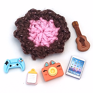 happyblockbuilder LPS Accessories Miniature Dollhouse Compatible with Littlest Pet Shop and Barbie Mixed Craft Sets Random Gift Bag Lots; Pets NOT Included (Play & Study 6pc.)