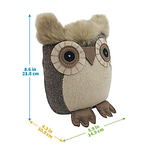 Fabric Animal Door Stopper Gifts for Mom Decorative Doorstops Book Stopper Wall Protectors Anti Collision Cute Owl