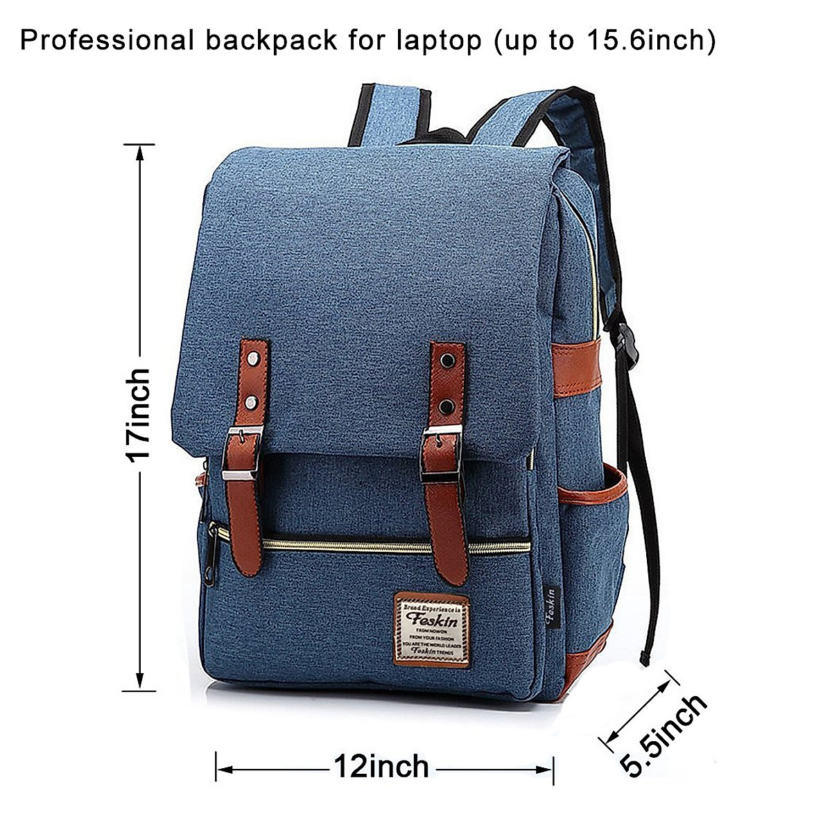 Slim Laptop Backpack for Women, Fashion Travel Rucksack College School Bookbag