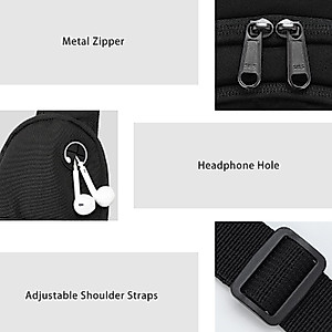 KUTQI Lightweight Sling Backpack Crossbody Bag for Travel Hiking Chest Bag