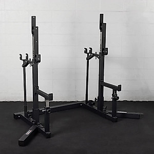 Titan Fitness Competition Bench and Squat Rack Combo, Rated 1,000 LB, Competition Standards, Fully Adjustable