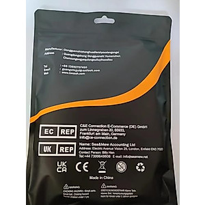 Twozoh Angled Mini HDMI to HDMI Adapter Cable 0.6FT，Nylon Braided Downward Angled 90° Degree Mini HDMI to HDMI Extension Cable Support 3D/4K 1080p