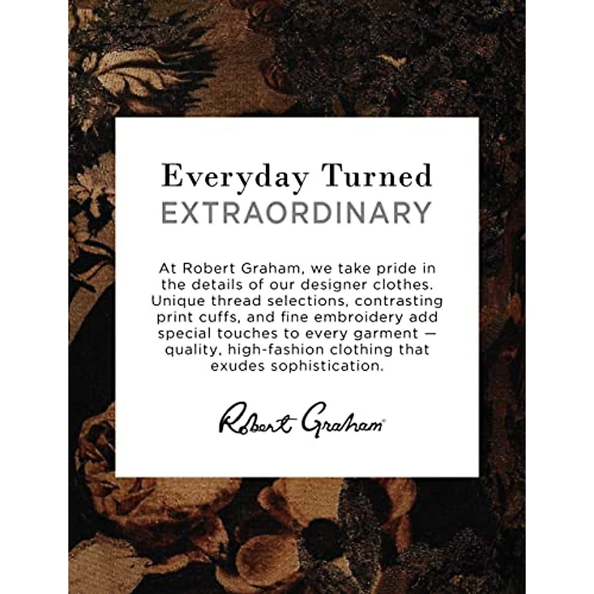 Robert Graham Men's Tomaz Long-Sleeve Button-Up Overshirt, Sand, Large