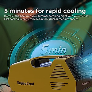 tent air conditioner for camping 2380BTU's of fast cooling 240Wh & light and flexible energy saving camping air conditioner ventless portable air conditioner quiet portable air conditioner