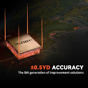 Golf Range Finder 660 Yards with Magnetic, MiLESEEY Golf Rangefinder with Rechargeable Battery, Flag Lock with Pulse Vibration, Slope On-Off, 6X Magnification, Fast Focus Scan Laser Rangefinder