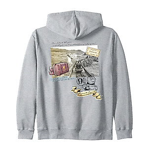Harry Potter Hogwarts Express Flying Ford Anglia Zip Hoodie