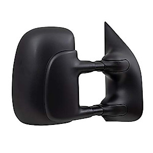 Brock Replacement Driver and Passenger Manual Tow Telescopic Side View Mirrors Dual Arms Double Swing Compatible with 2003-2014 E-Series Van 7C2Z17683DA 7C2Z17682DA