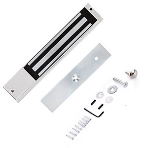 UHPPOTE 600Lb Holding Force Electric Magnetic Lock Including ZL Mount Bracket for Inswinging Door