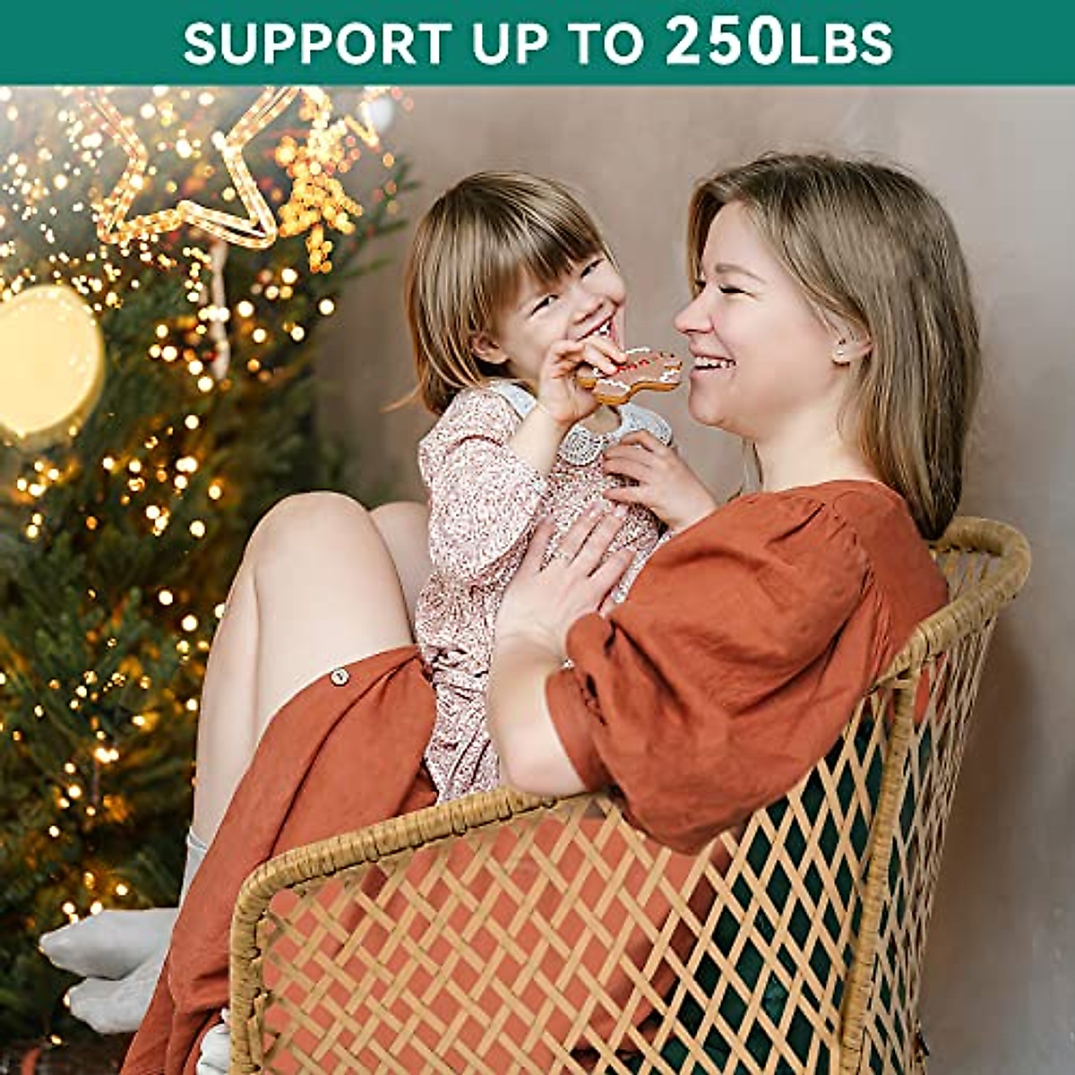 YITAHOME 3-Piece Outdoor Patio Furniture Wicker Bistro Set, All-Weather Rattan Conversation Chairs for Backyard, Balcony and Deck with Soft Gray Cushions, Glass Side Table Light-Yellow