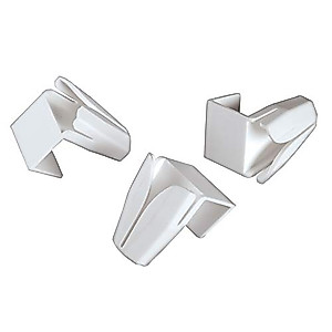 Gadjit Kitchen Towel & Plastic Bag Hanger (White, Pack of 2) -- Clever Device Hangs Over Any Cabinet Door or Drawer to Create an Instant Towel or Waste Bag Holder