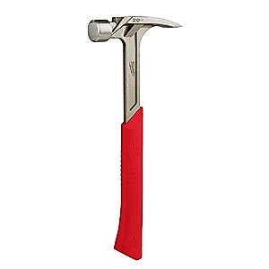 20 OZ Smooth Face Rip Claw Hammer w/ I Beam Design Handle for Milwaukee